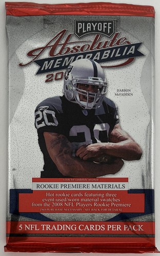 2008 Playoff Absolute Memorabilia NFL Football Card Pack,Relic?Sealed ...