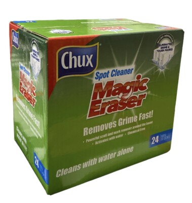 Chux Spot Cleaner Magic Eraser Removes Grime Mark 24 Mini Blocks ...