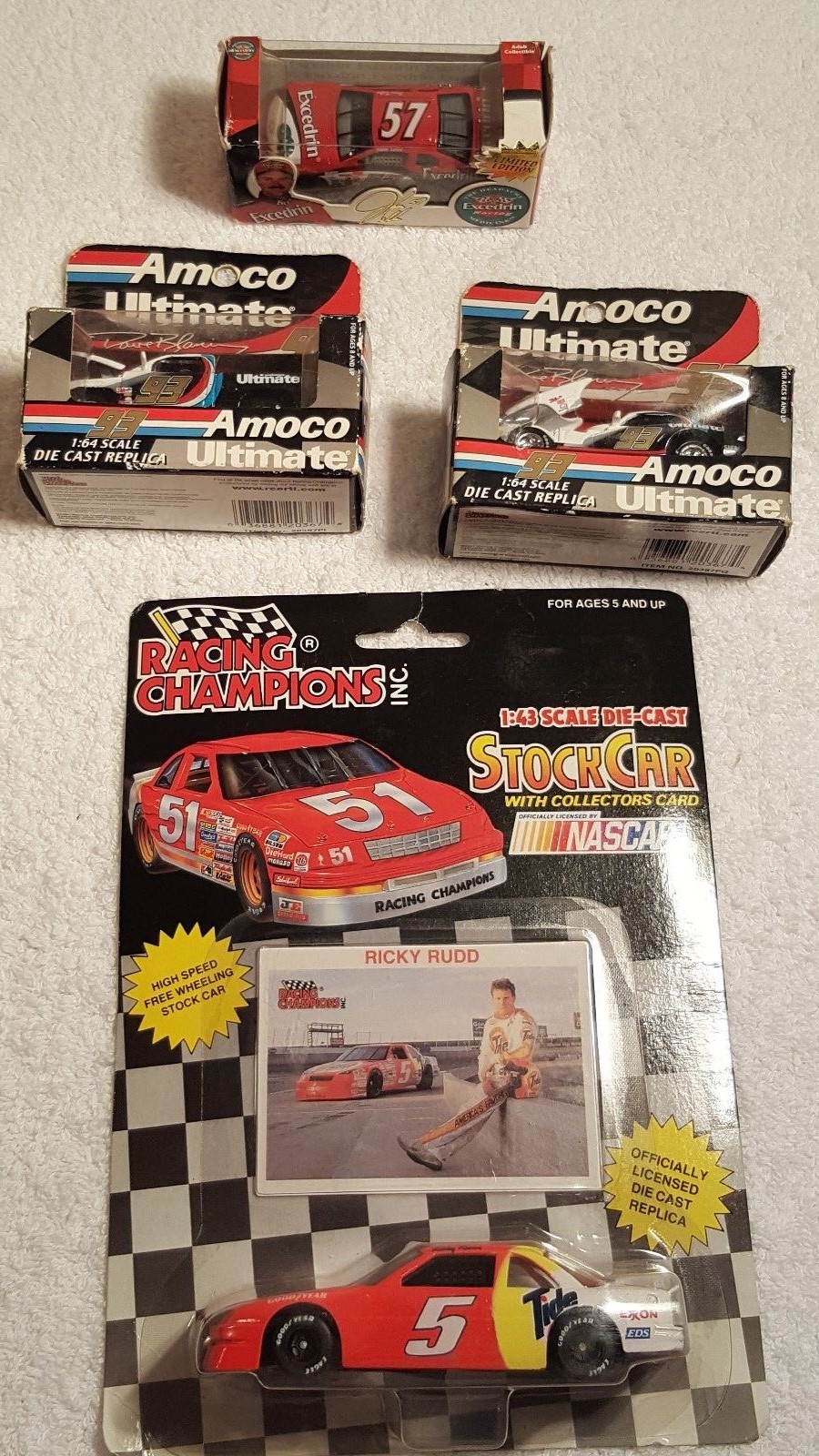 New Lot Four Racing Champions: Amoco Ultimate, Nascar Stock Car ...