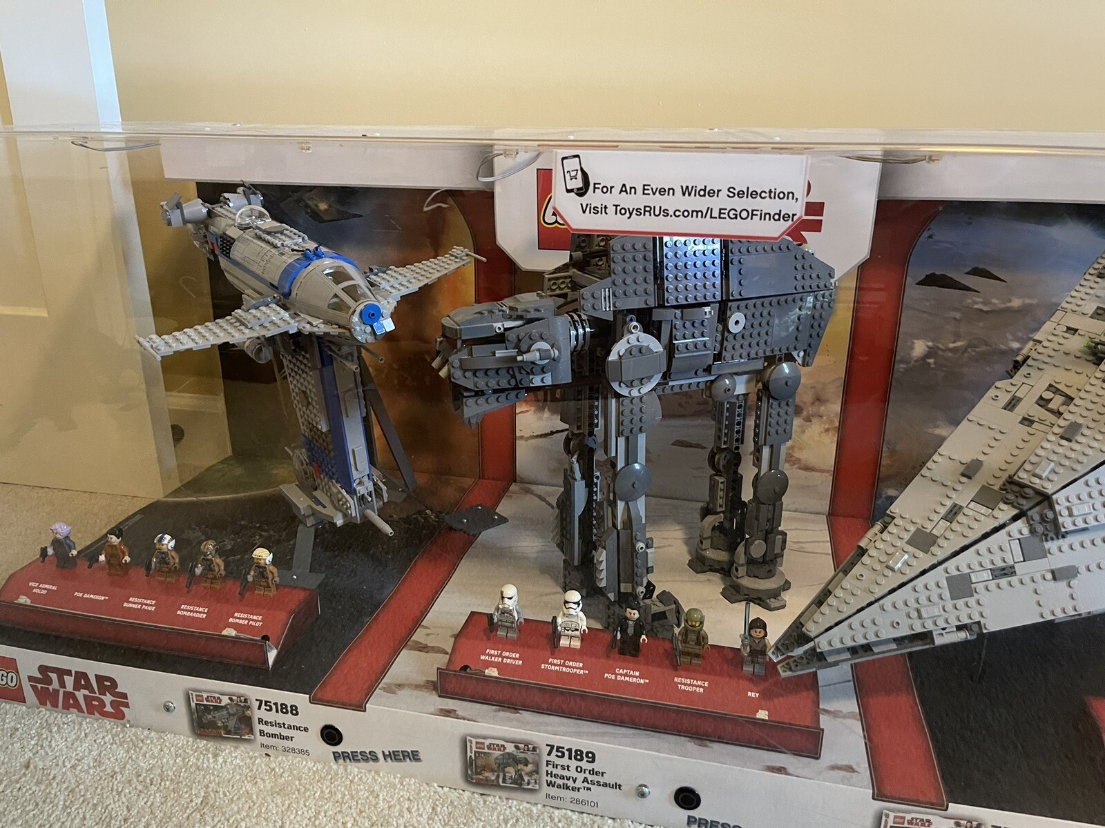 Lego Star Wars Retail Store Display Set #75188 & #75189 & #75190 | eBay