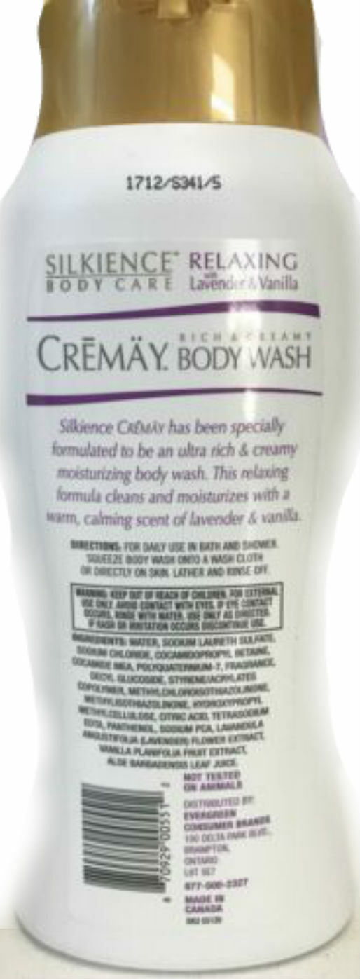 3 Pk Silkience Body Care Rich & Creamy Body Wash Lavender Vanilla ...