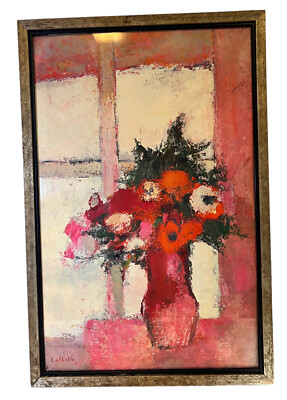 Vintage Bernard Cathelin Floral Print Litho Framed 1963 Closson ...