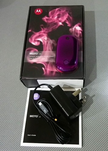 Motorola Moto U9 Purple - Boxed - O2 - Tesco - giff gaff - flip phone ...