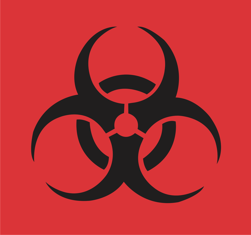 Stencil Bio Hazard Caution Danger Poison Zombie Symbol Tattoo DIY Art ...