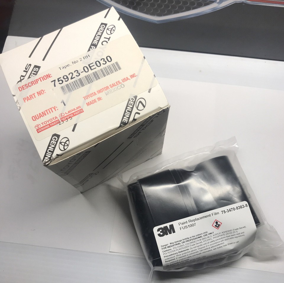 Toyota 75923-0E030 Passenger Rear Black Out Tape Genuine OEM New | eBay