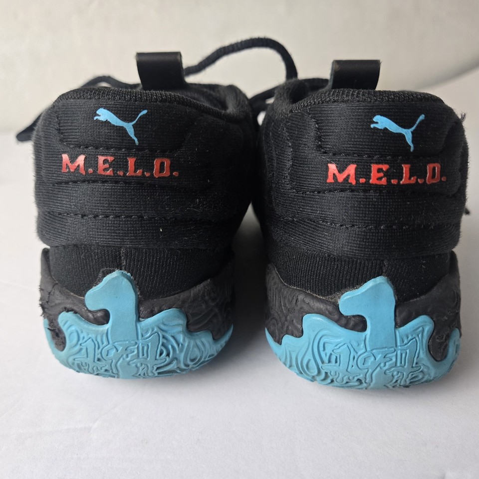Puma MB.03 Melo Basketball Shoes Mens Size 1C Blue Hive Black 379221-01 ...