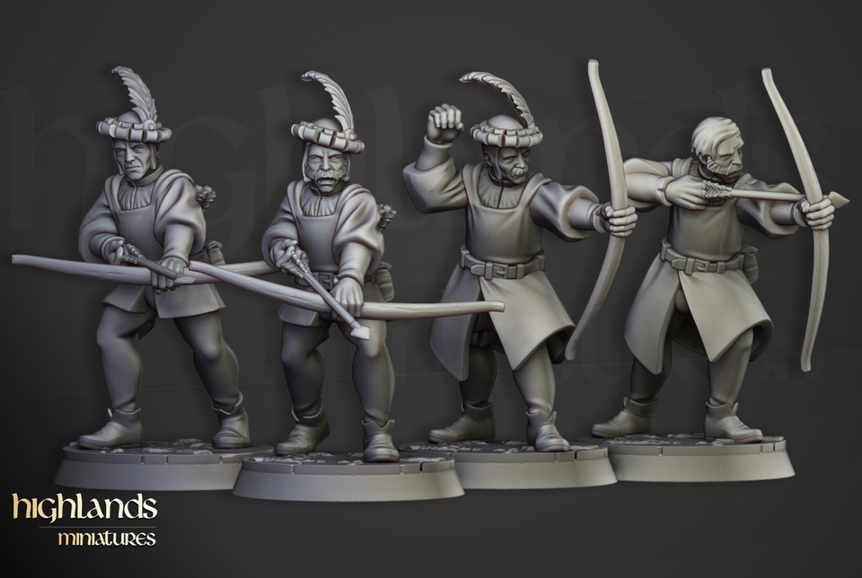 Highlands Miniatures Sunland Knights of Mergenheim Battalion (47 models ...