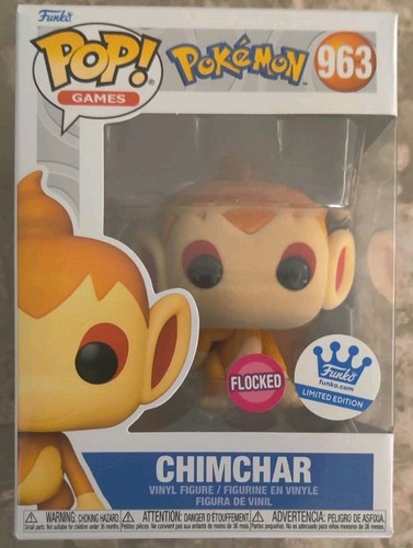 Funko Pop! Pokemon Chimchar Flocked #963 Funko Shop Exclusive IN HAND ...