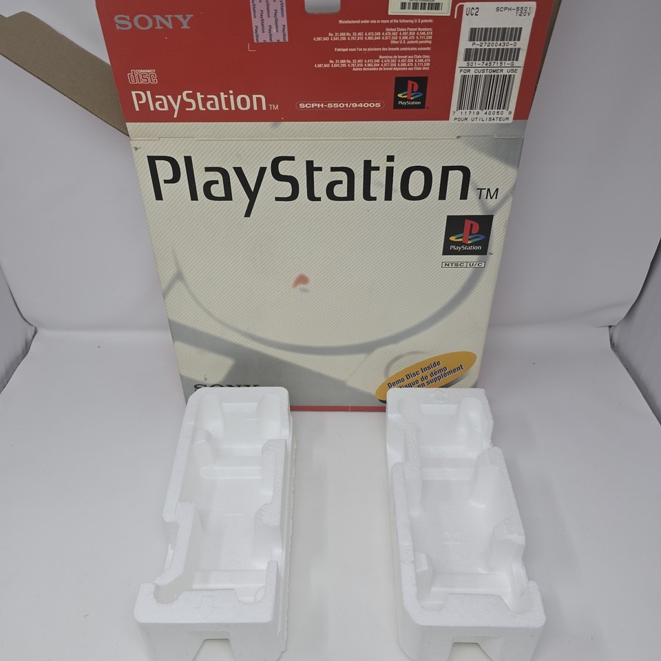 Sony Playstation PS1 Empty Console Box Only SCPH-5501/94005 Foam ...
