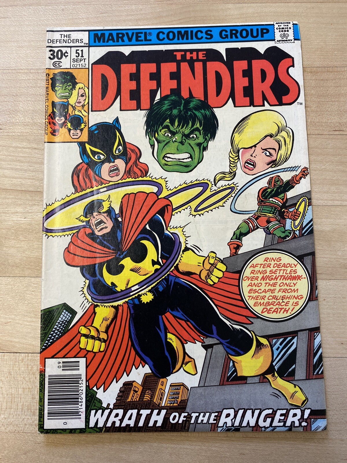DEFENDERS #51 - 1ST APPEARANCE OF THE RINGER! MARVEL COMICS, HULK ...
