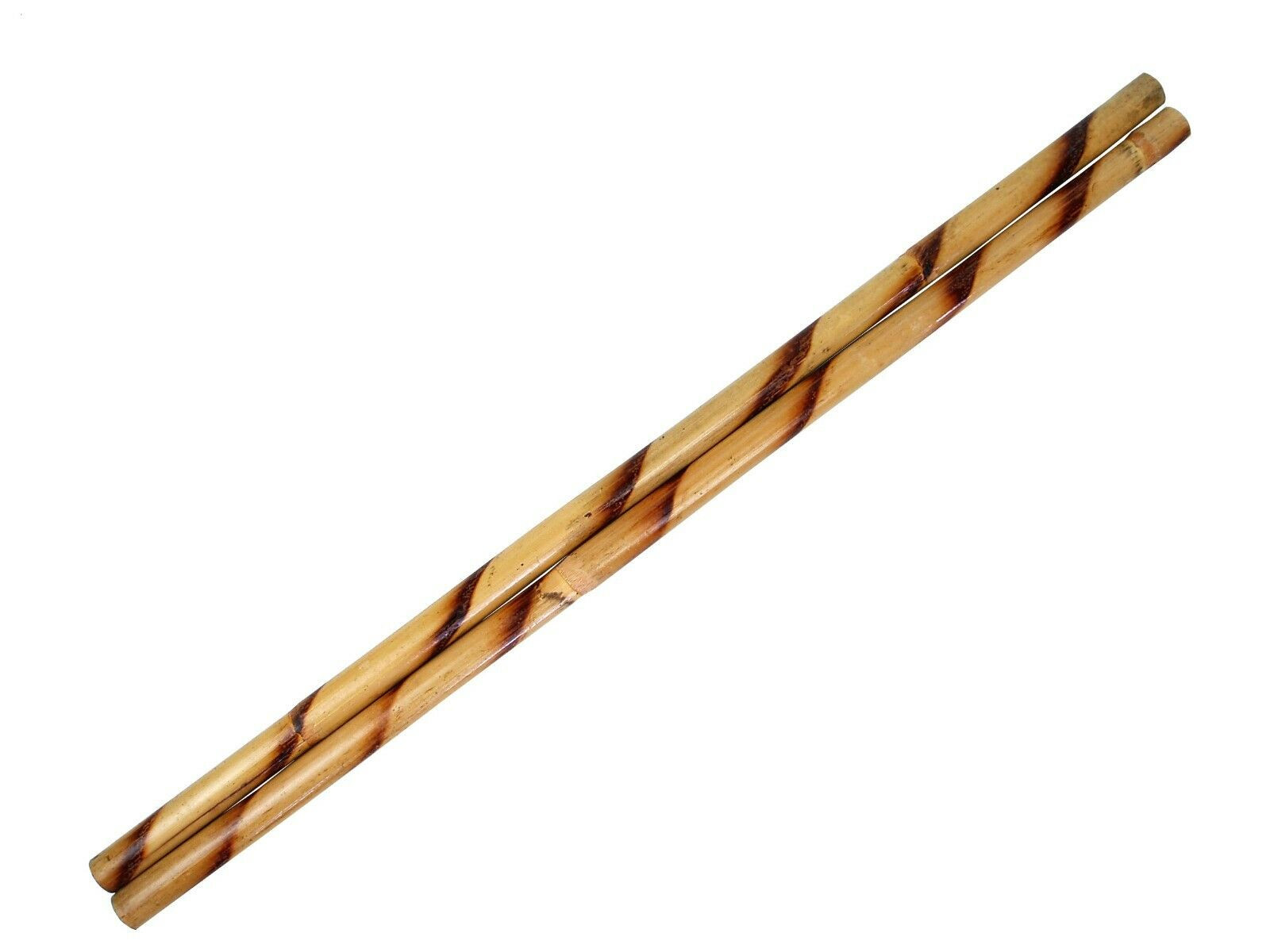 Escrima Sticks (Pair), Spiral 26" Multi-Node Rattan Kali Arnis Burnt ...