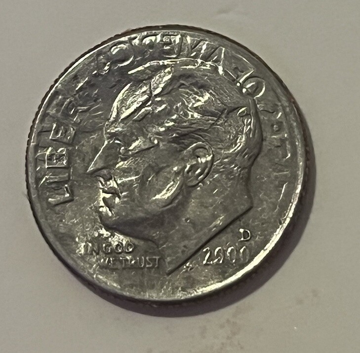 2000 D Roosevelt Dime - Multiple Errors -Extremely Rare One Of A Kind ...