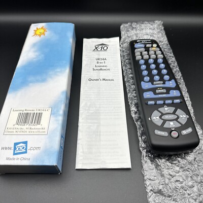 X10 Powerhouse UR24A 8 In 1 Learning SuperRemote RF Universal Remote ...