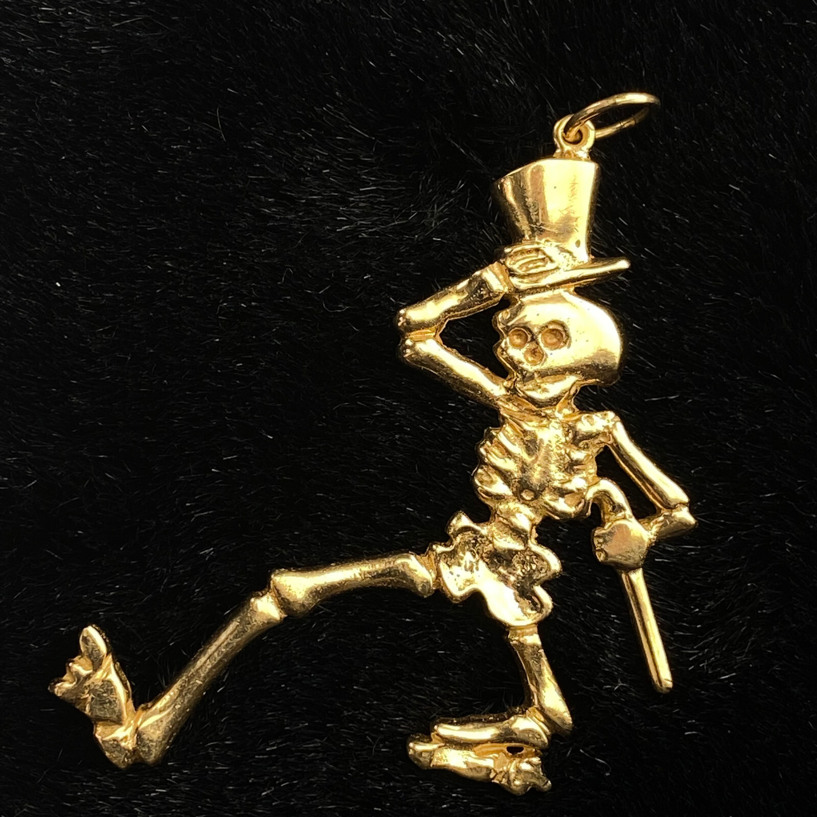 Grateful Dead Dancing Skeleton 14k Gold Pendant & Chain | eBay