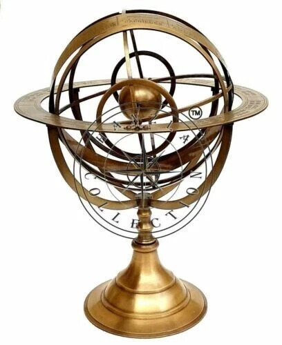 18" Astrolabe Brass Armillary Sphere Antique Nautical Collectibles ...