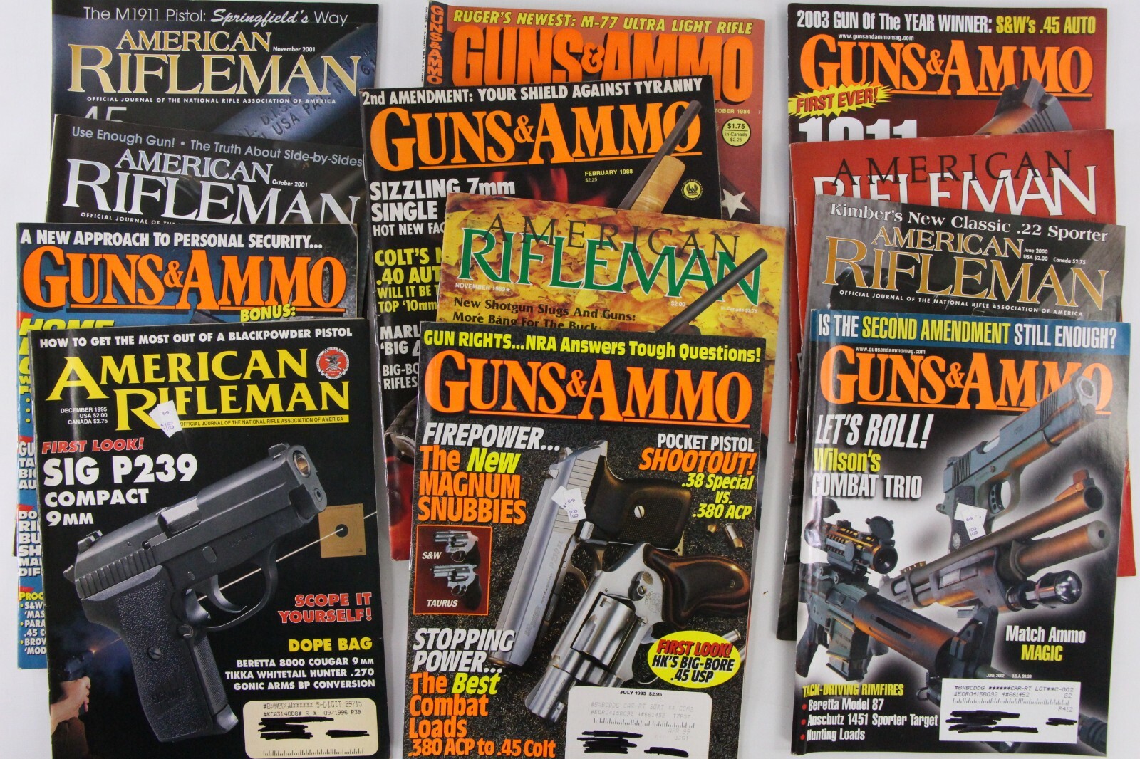 Vtg Gun Magazine Mixed Lot of Firearms Hunting Rifles Shooting Shotguns ...