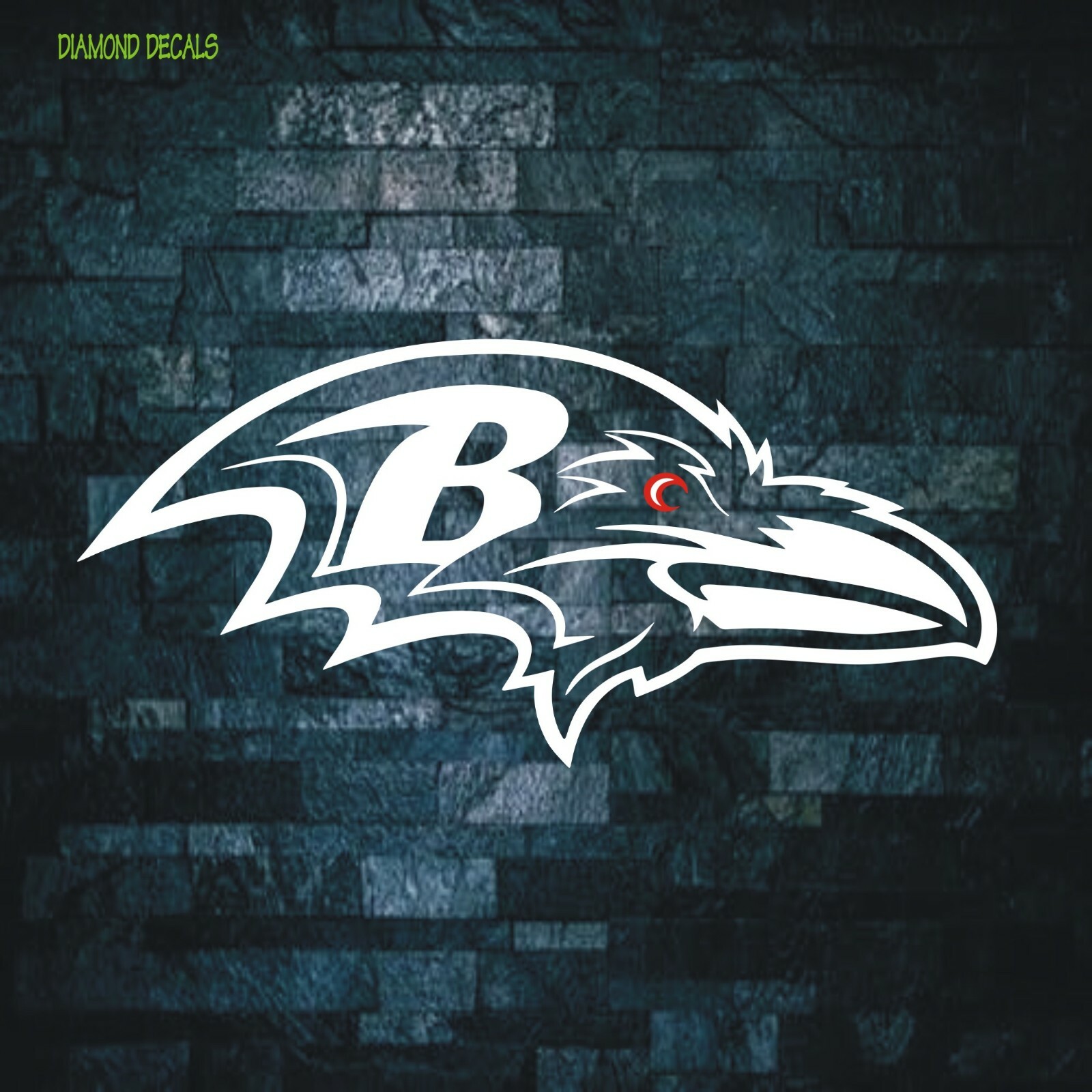 Baltimore Ravens Logo Football Custom Vinyl Car Decal Window Color ...