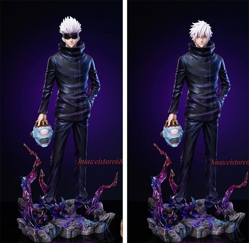 Satoru Gojo Resin Figure GK Statue Model LX Studio Led 34cm w/two Heads ...