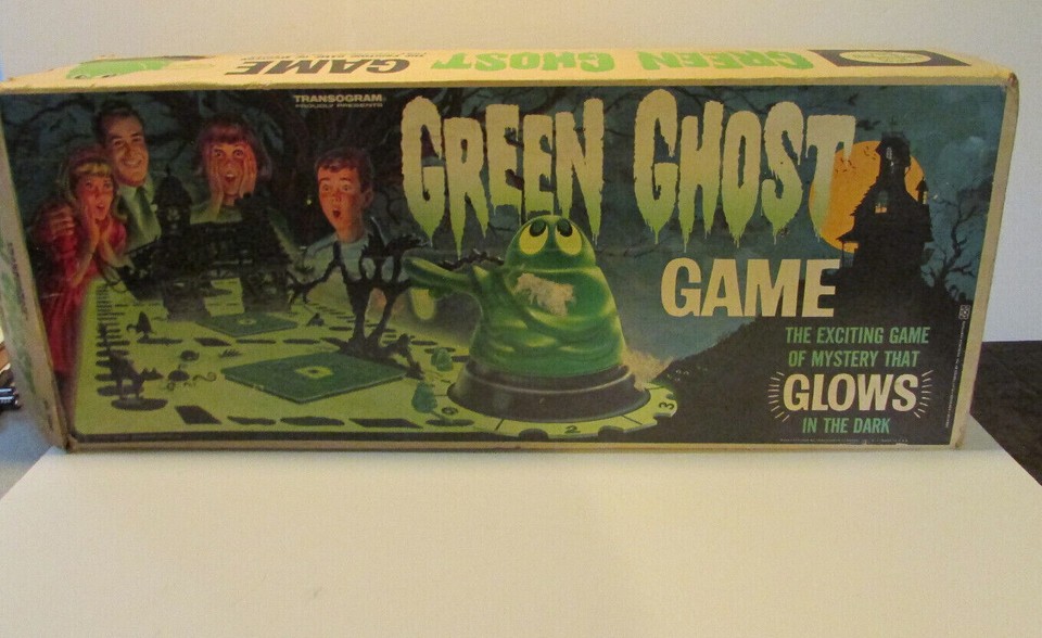 vintage Transogram Green Ghost game glow in the dark Halloween not ...