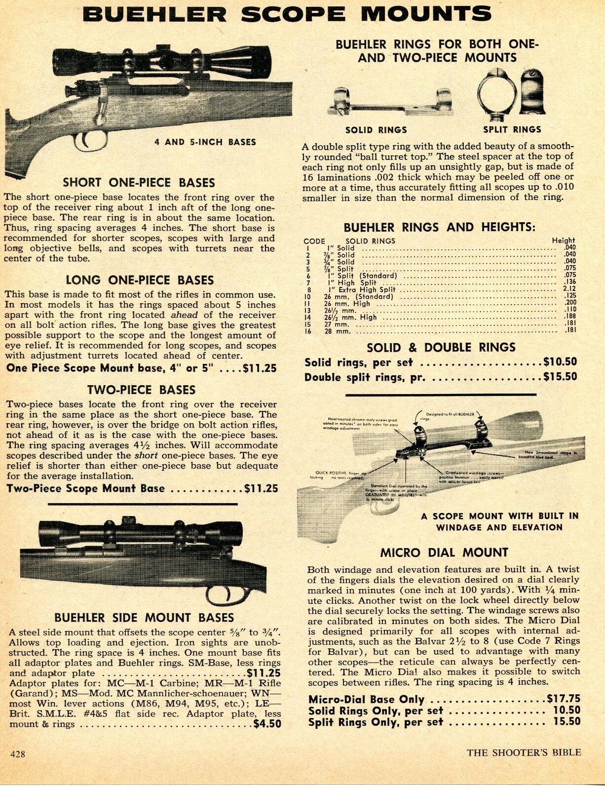 1971 Print Ad of Buehler Rifle Scope Mounts | eBay