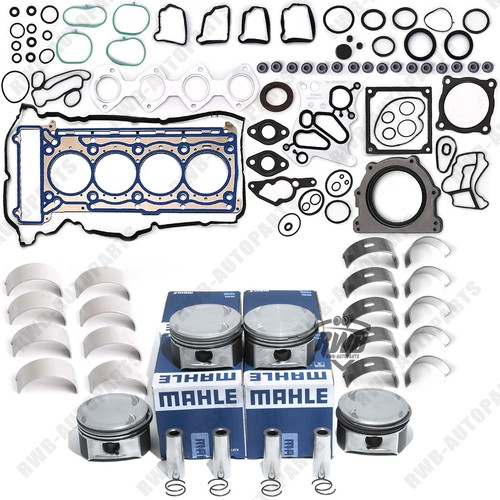Engine Gasket Pistons Overhaul Rebuild Kit for Mercedes-Benz W203 W204 ...