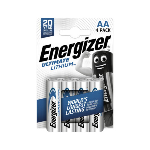 24 ENERGIZER AA ULTIMATE LITHIUM L91 BATTERIES 1.5V MIGNON STILO 4BL ...