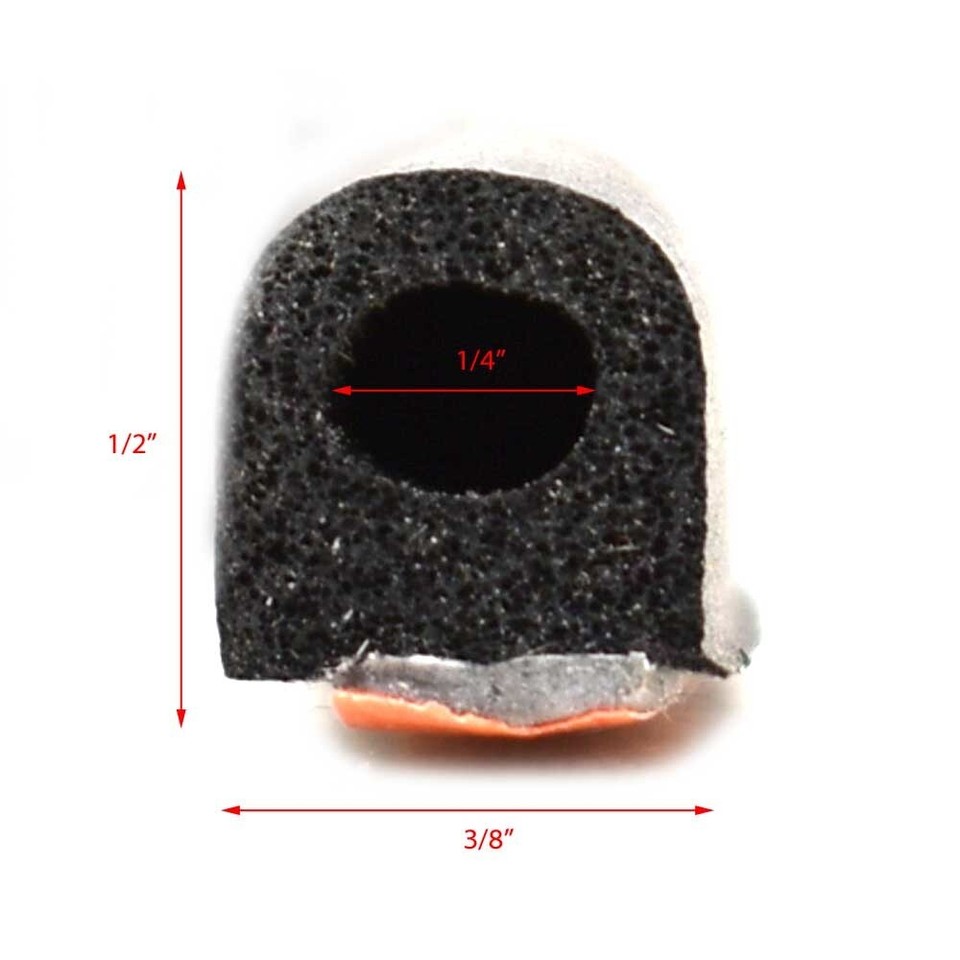 Tracker Boat Hatch Gasket | Black 3/8 x 1/2 Adhesive Seal Molding (FT ...