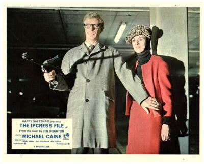 The Ipcress File Michael Caine Sue Lloyd machine gun original lobby ...