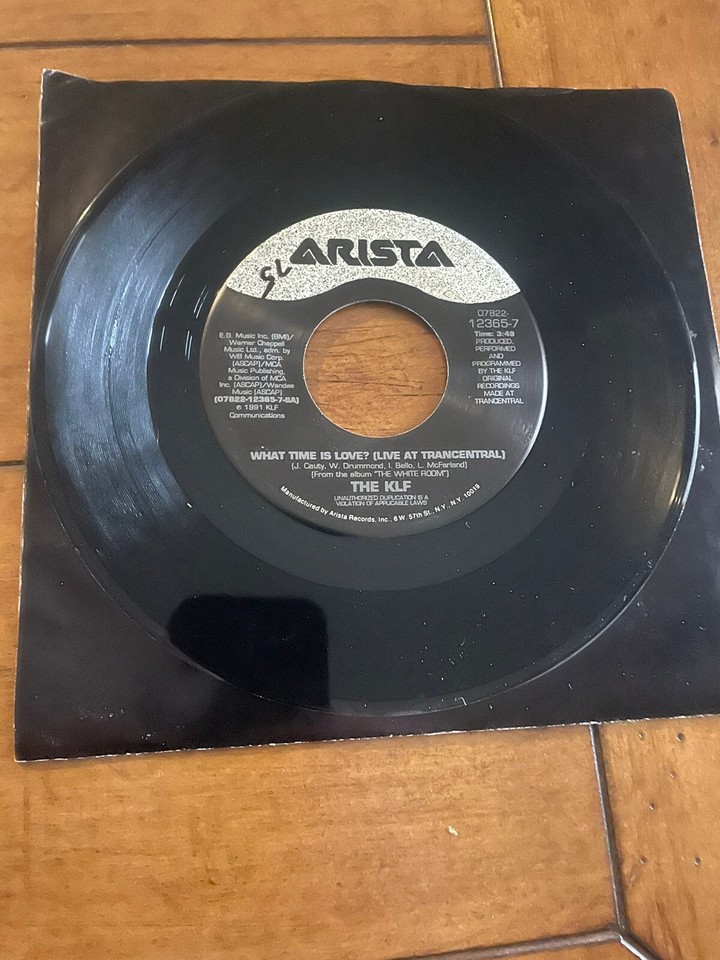 The KLF – What Time Is Love?/Build A Fire Vinyl, 7", 45 RPM Electronic ...