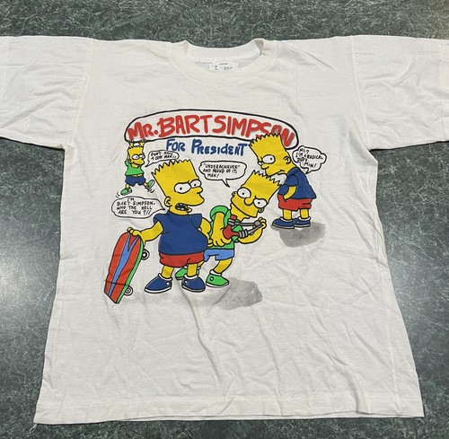 Vintage 90s Mr. Bart Simpson President Bootleg Graphi… - Gem