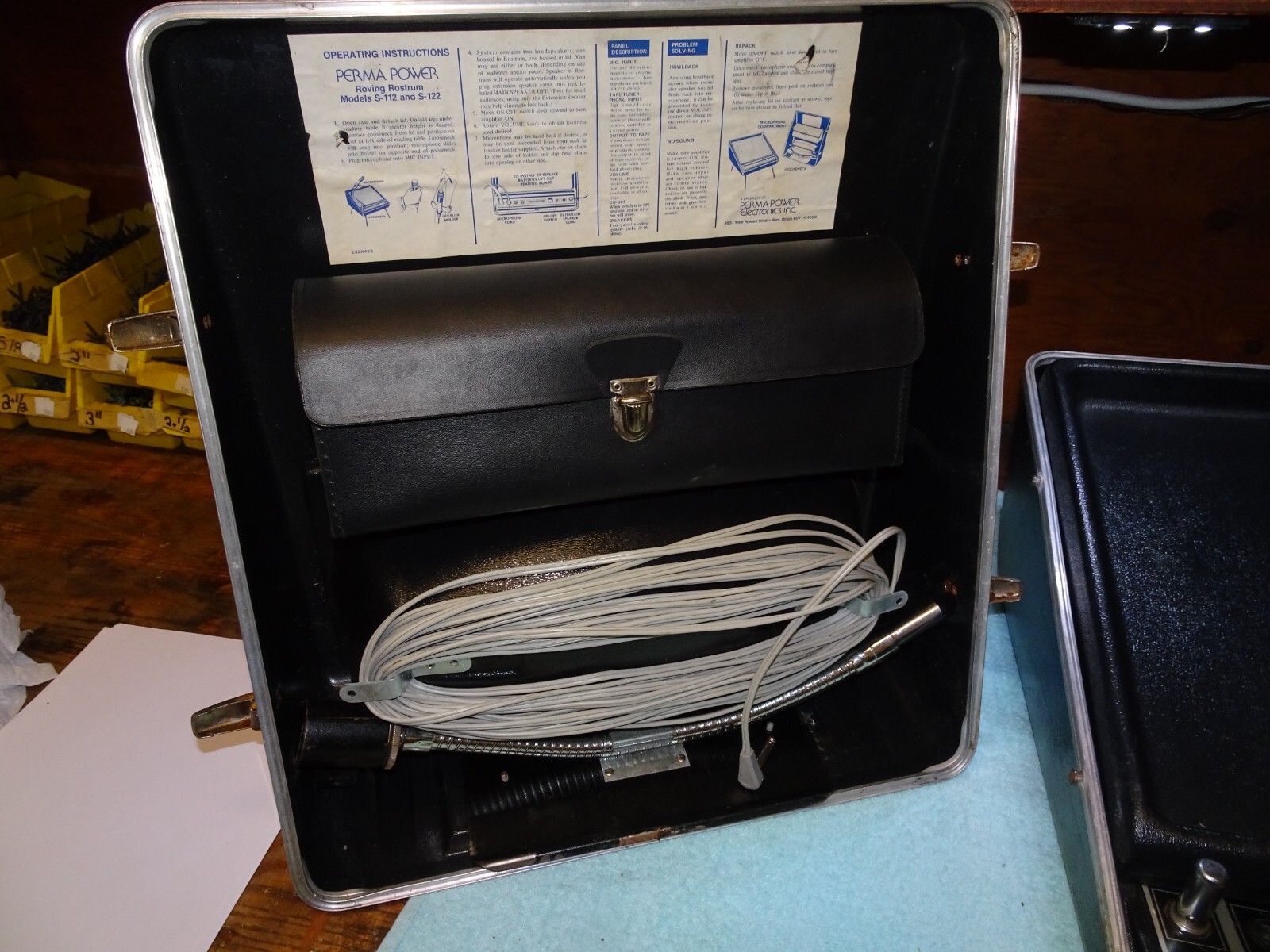 Perma Power Roving Rostrum Portable PA System with Cardioid Microphone ...