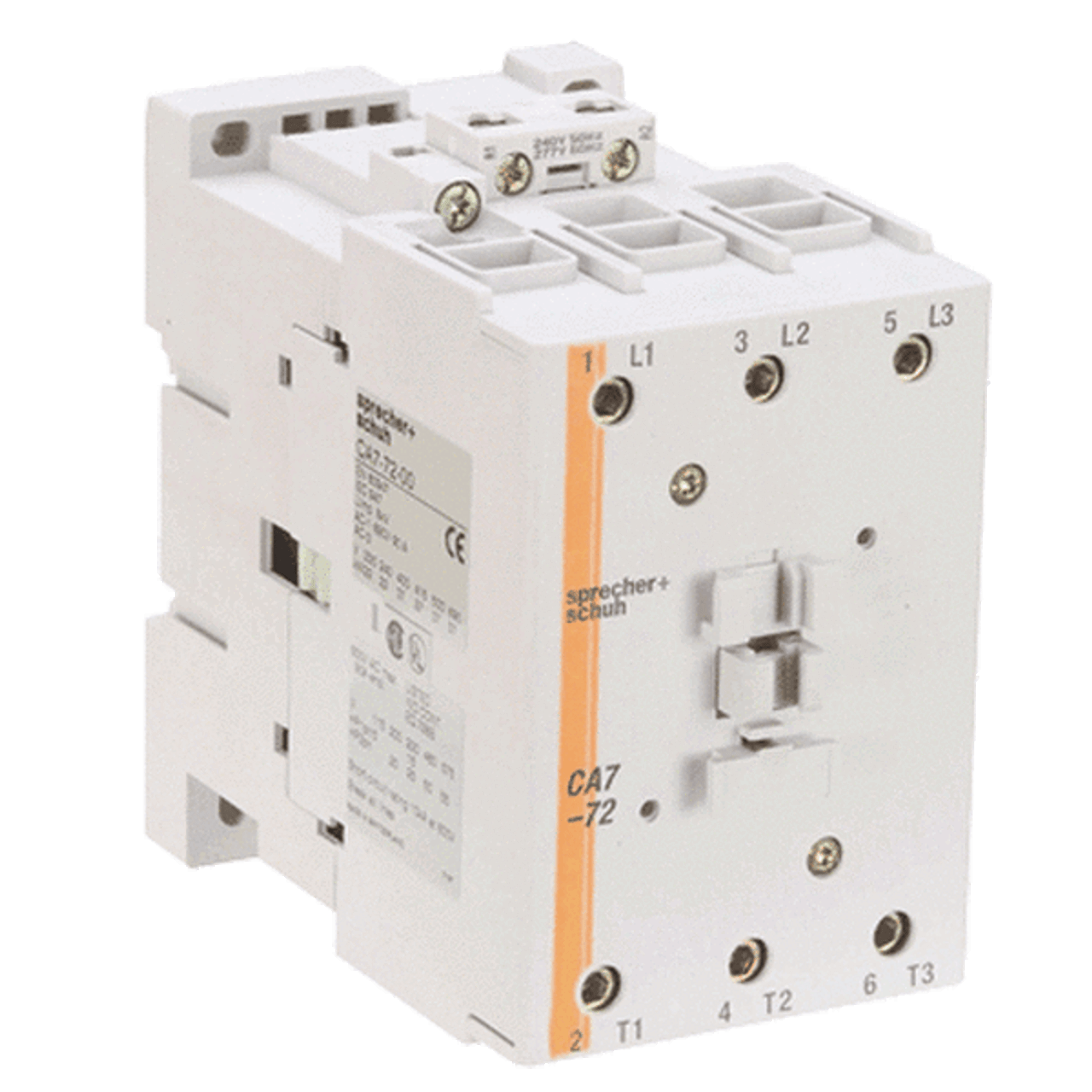 CA7-72-00-120, Sprecher & Schuh, IEC Contactor 72 amp, 3 pole, 120VAC ...