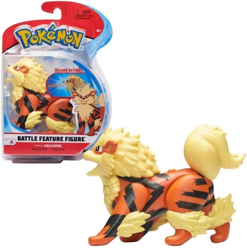 Wicked Cool Toys Pokmon Battle Feature Figure 12 centimeters Arcanine ...