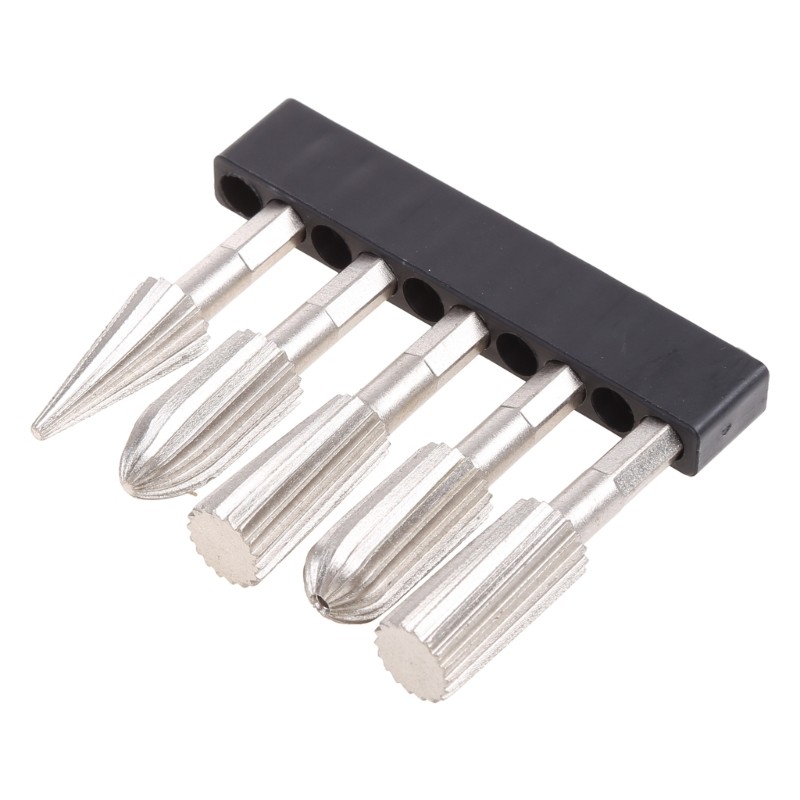 5x 1/4"/6.35mm Rotary Rasp Cutter File High Speed Steel Burr Rotary ...