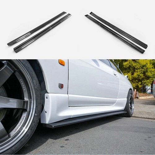 For Nissan Skyline GTR R33 Carbon Fiber Side Skirt Extension Under ...