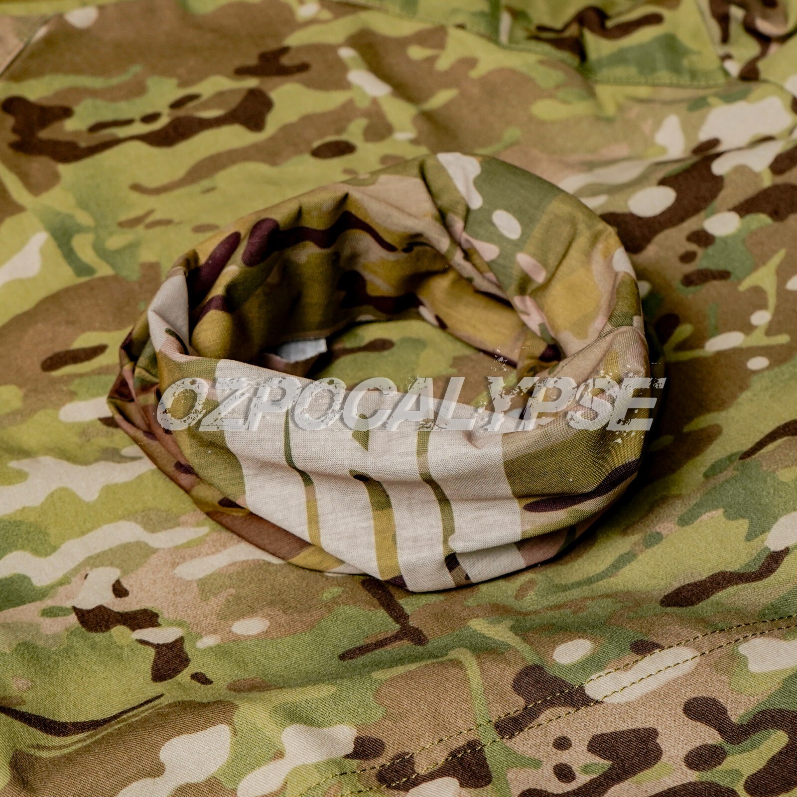 Camo Skull Neck Gaiter - tactical army soldier gel multicam paintball ...