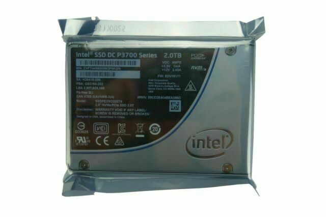 Intel DC P3700 2TB, Internal, 2.5" (SSDPE2MD020T4) Solid State Drive ...
