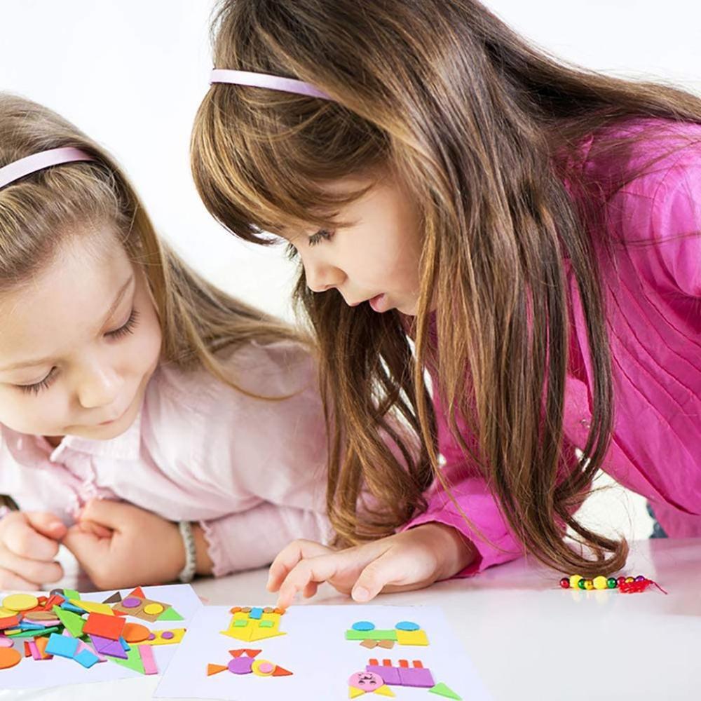 Shape Children Education Foam Stickers Crafts DIY Toys Handwork ...