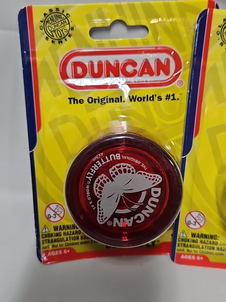 LOT OF 5 DUNCAN IMPERIAL YO YO glow, green, butterfly Red & Pink. NIP ...