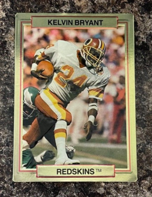 1989 NFL Officially Licensed Product Card # 21 Kelvin Bryant Washington ...