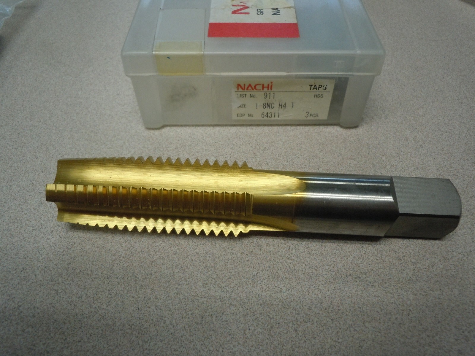 1 pc Nachi 64311 HSS Hand Tap, 1-8NC T H4, New | eBay