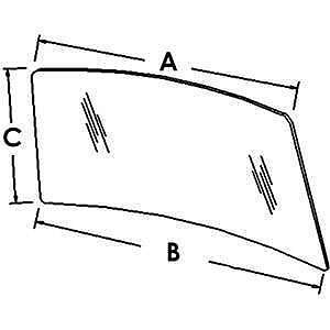 Windshield Glass Front 1340195C1: fits Case IH 7210 7220 7240 7250 8920 ...