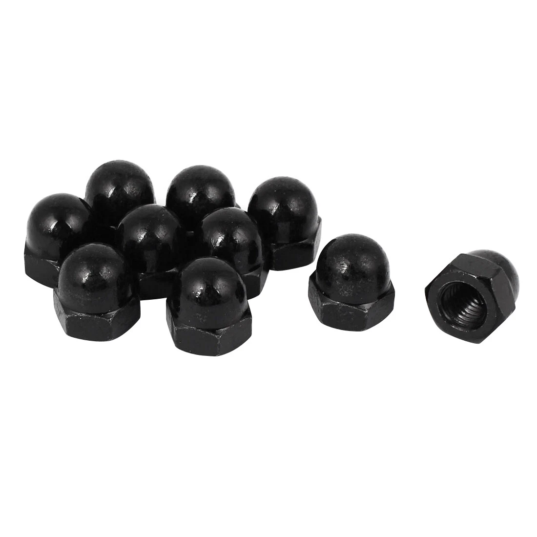 Black Decorative Cap Nuts | Shelly Lighting
