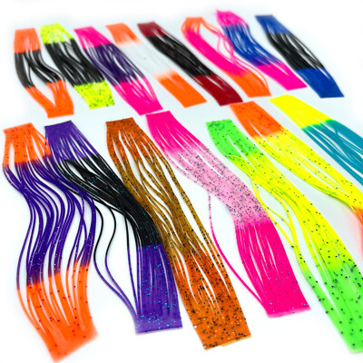 HOT TIPPED CRAZY LEGS - Hareline Fly Tying Silicone Rubber Jig Skirt ...