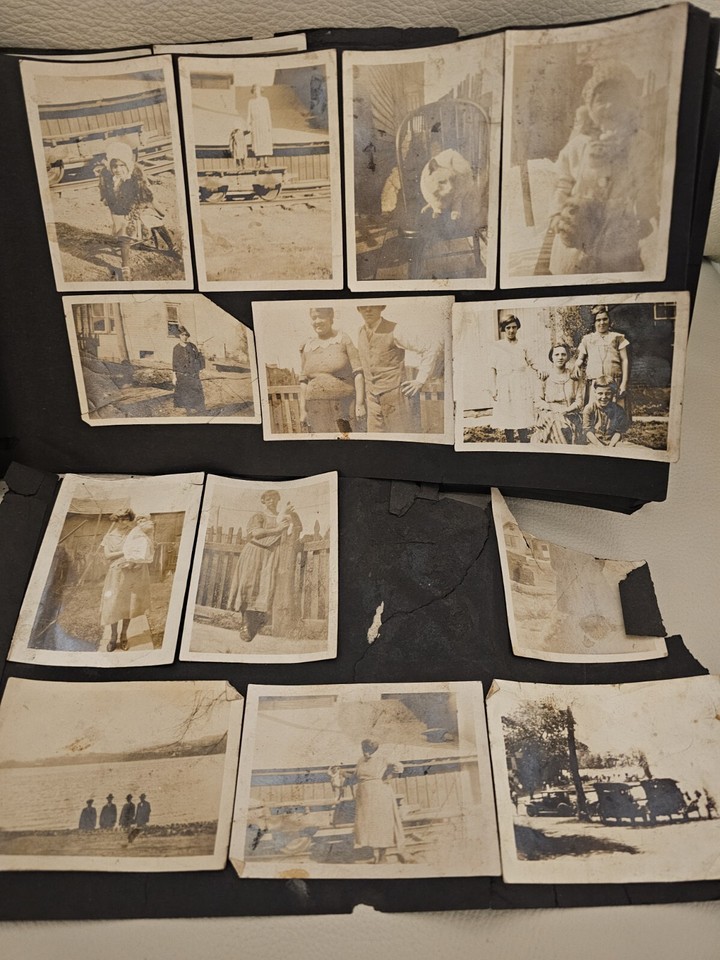 Antique 1900s Real Photo Album Lot Of 44 Identified Engler Family ...