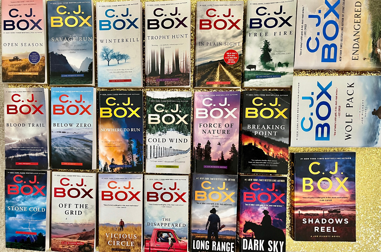 C.J. BOX ~ LOT OF 22 JOE PICKETT MYSTERY SERIES ~ 20 Paperbacks, 2 ...