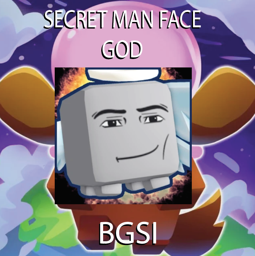 SECRET MAN FACE GOD Bubble Gum Simulator INFINITY BGS | ROBLOX | eBay