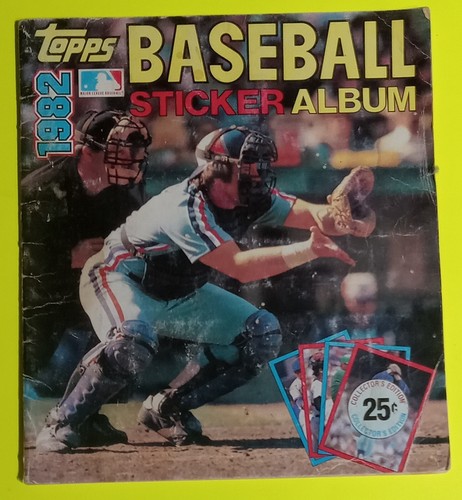 1982 Topps Sticker Album With 58 Stickers In Fair Plus Condition | eBay