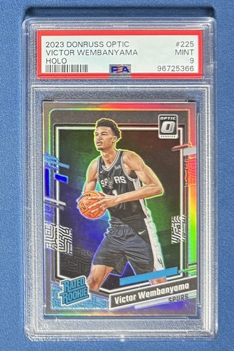 2023 Panini Donruss Optic Victor Wembanyama Holo Silver Prizm PSA 9 RC ...