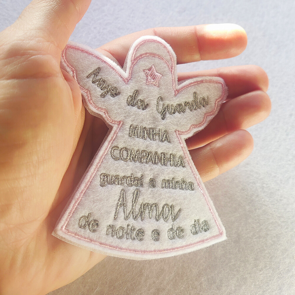 Guardian Angel Patch Embroidered Anjo da Guarda Iron-On 3.55" | eBay